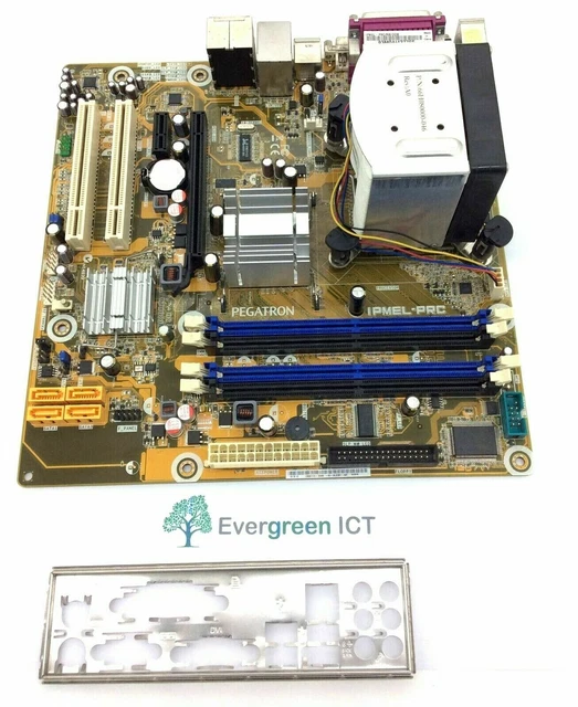 PEGATRON IPMEL-PRC MOTHERBOARD With Heatsink, SLB9Y CPU 2.8Ghz £12.95 ...