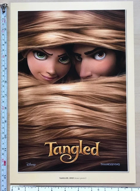 DISNEY COLOUR CARTOON picture print, film poster: Tangled 2010: Reprint ...