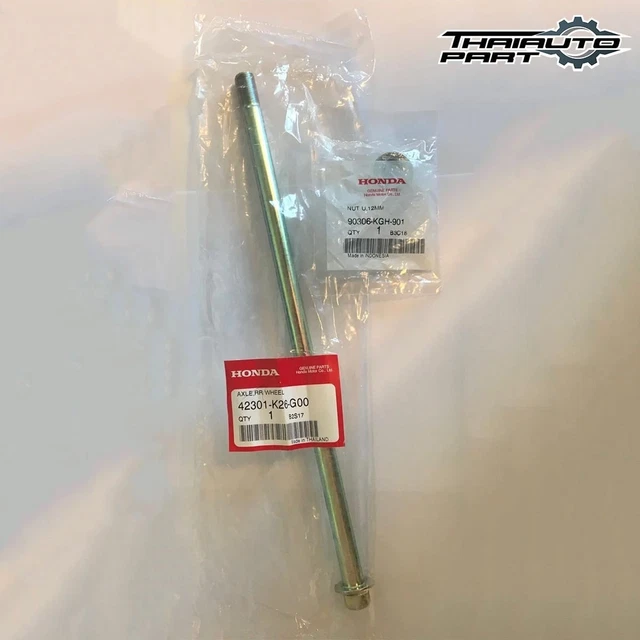 GENUINE REAR WHEEL Axle Spindle Bolt W/ Nut Kit Honda Grom Msx125 2021 ...