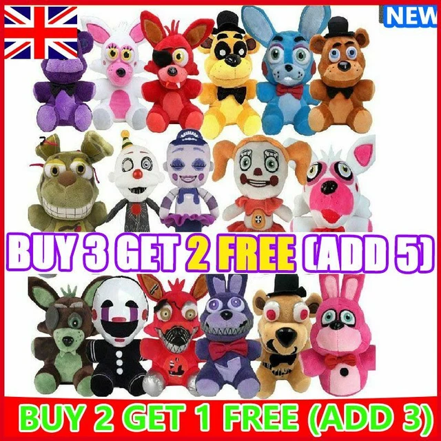 FNAF PLUSHIES FIVE Nights at Freddy's Plush Doll Toy Bear Foxy For Kids ...