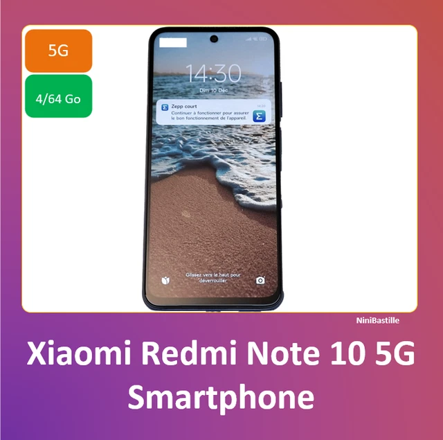 XIAOMI REDMI NOTE 10 5G Smartphone 4/64G Batterie 5000mAh Débloqué ...
