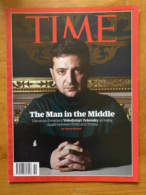 TIME MAGAZINE 2019 Zelensky The Man In The Middle Election Putin Trump ...