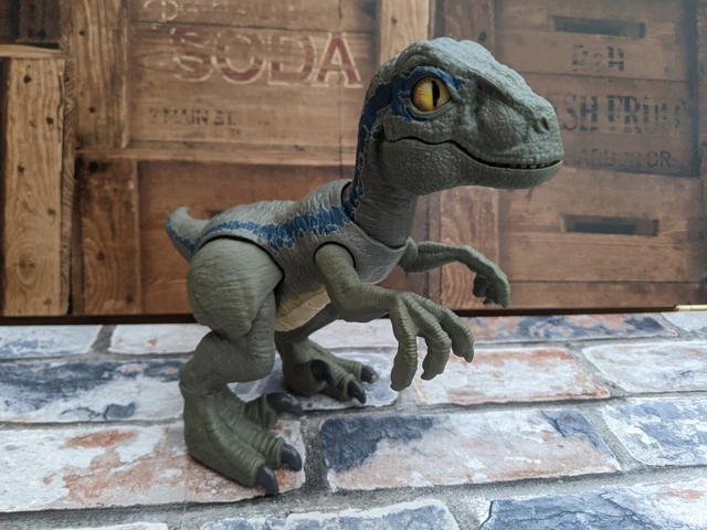 JURASSIC WORLD PRIMAL Pal Blue Velociraptor Dinosaur with Sounds £10.50 ...
