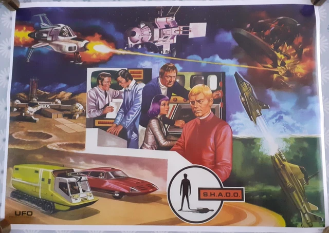 GERRY ANDERSON'S UFO - Reproduction Poster showing 1970's Bubble Gum ...
