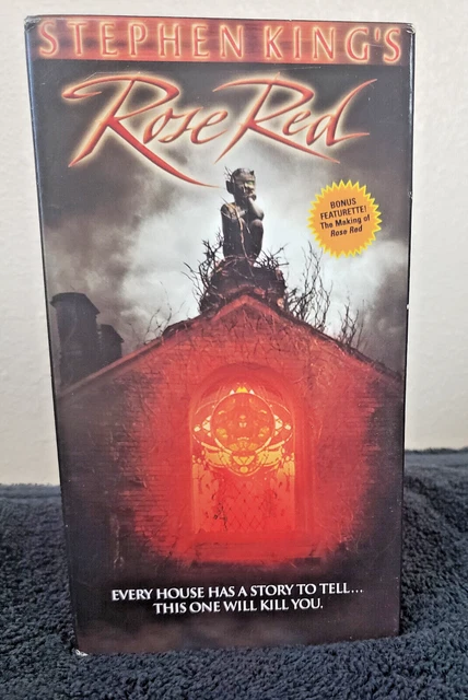 ROSE RED VHS- Vtg Stephen King 2 Tape Box Set Haunted House Horror ...