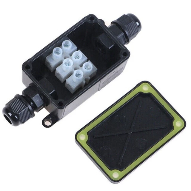 2WAY IP66 OUTDOOR Waterproof Cable Connector Junction Box With Terminal ...