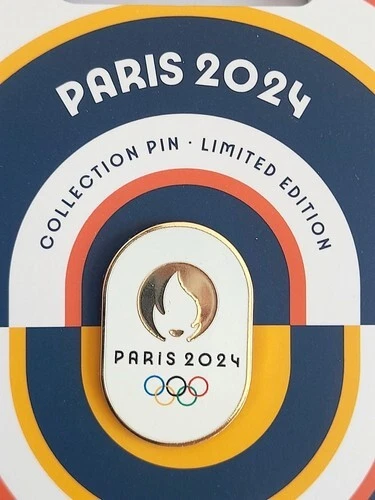 OLYMPIC GAMES PARIS 2024 official logo pin badge - limited edition £9. ...