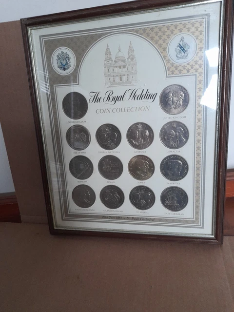 THE ROYAL WEDDING Coin Collection ,29th July 1981 St Pauls Charles ...