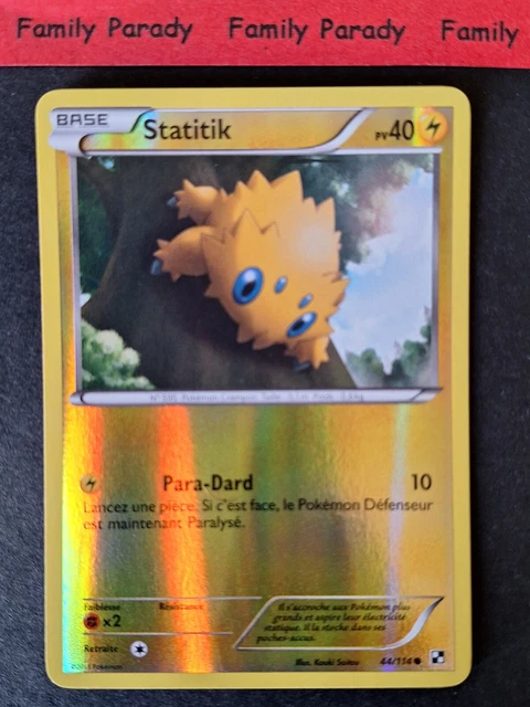 STATITIK REVERSE 44/114 Noir et Blanc Carte Pokemon Français EUR 4,00 ...