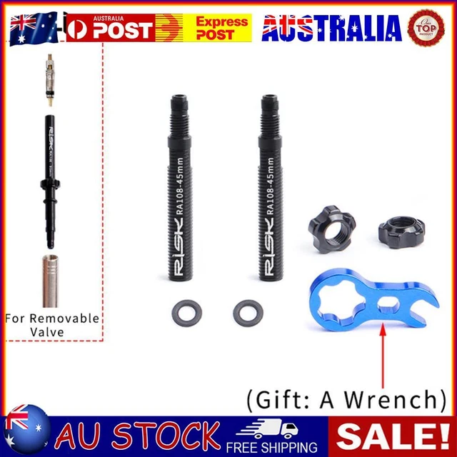 2PCS BIKE INNER Tubes Extender Presta Valve Core Adapter (Detachable) £ ...