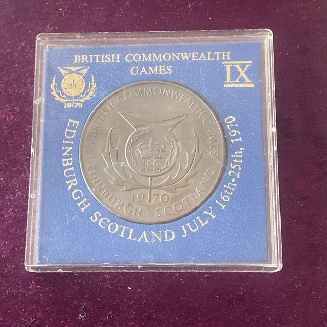 1970 BRITISH COMMONWEALTH Games Edinburgh Scotland Commemorative Medal ...