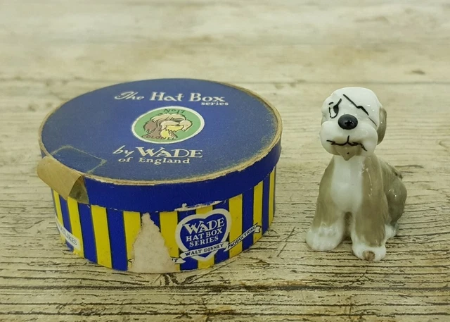 RARE VINTAGE WADE #17 Hat Box Series DISNEY Lady & the Tramp Colonel ...