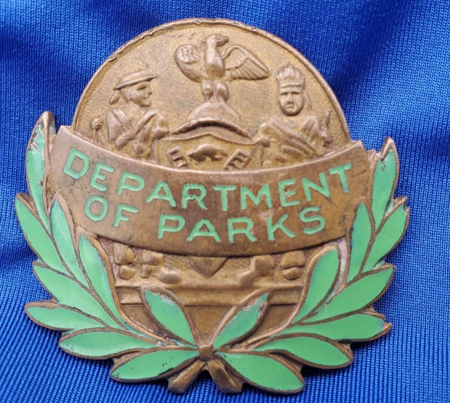 ULTRA RARE NEW York City Department of Parks badge, Enamel and Brass. £ ...