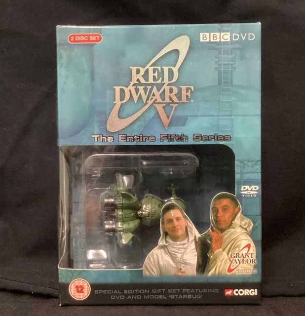 RED DWARF SERIES 5 DVD Box Set with Corgi Model Starbug Good Condition ...