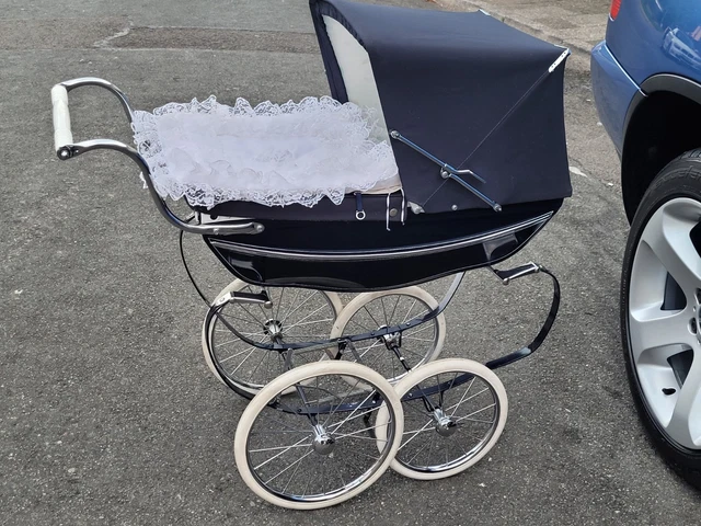 NAVY SILVER CROSS Dolls Pram With Bag And Cosy Toes £104.70 - PicClick UK
