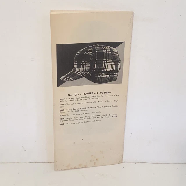 1937-1938 HEAVY DUTY Caps for All Weather Wear Parrotte McIntyre & Co ...