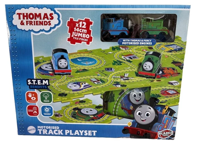 THOMAS & FRIENDS TRAIN SET PUZZLE TRACK MOTORISED 12pc TRACK £24.99 ...
