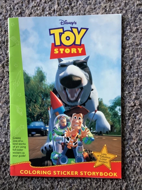 DISNEY PIXAR TOY STORY Coloring Book with Stickers Storybook-T £8.07 ...