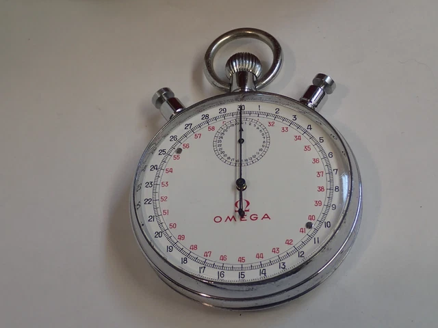 VINTAGE OMEGA CAL 1210 OLYMPIC RATTRAPANTE SPLIT TIME STOPWATCH $1,250. ...