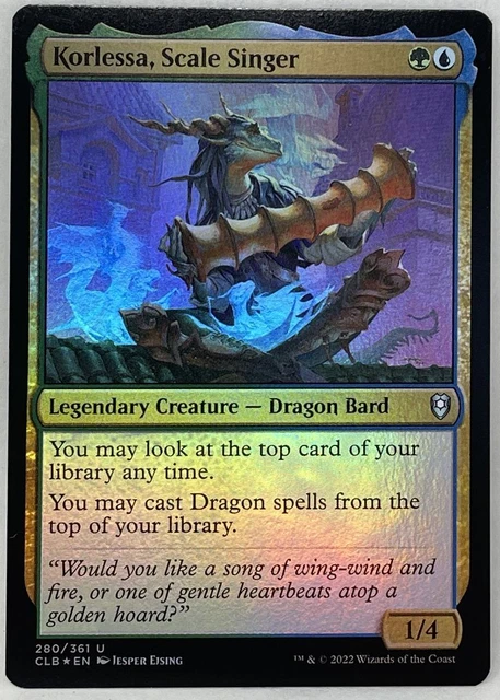 BATTLE FOR BALDUR'S Gate MTG Korlessa, Scale Singer Foil Uncommon #280 ...