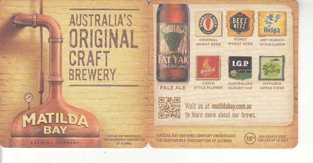 MATILDA BAY - Dirty Granny Cider Australian issued Square Coaster ...