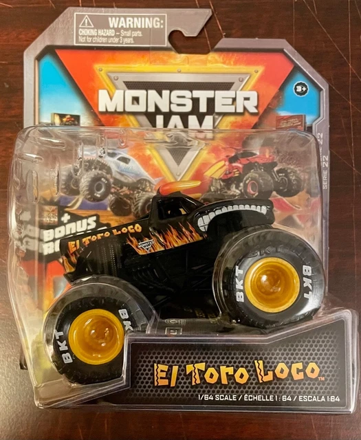 MONSTER JAM EL TORO LOCO-SUNUVA DIGGER-GRAVE DIGGER-KNIGHTMARE-DRAIN ...