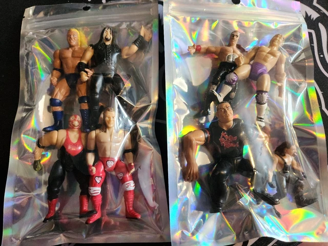 WWF 8 MINI Micro Figure Wrestling Bundle Shawn Michaels Vader ...