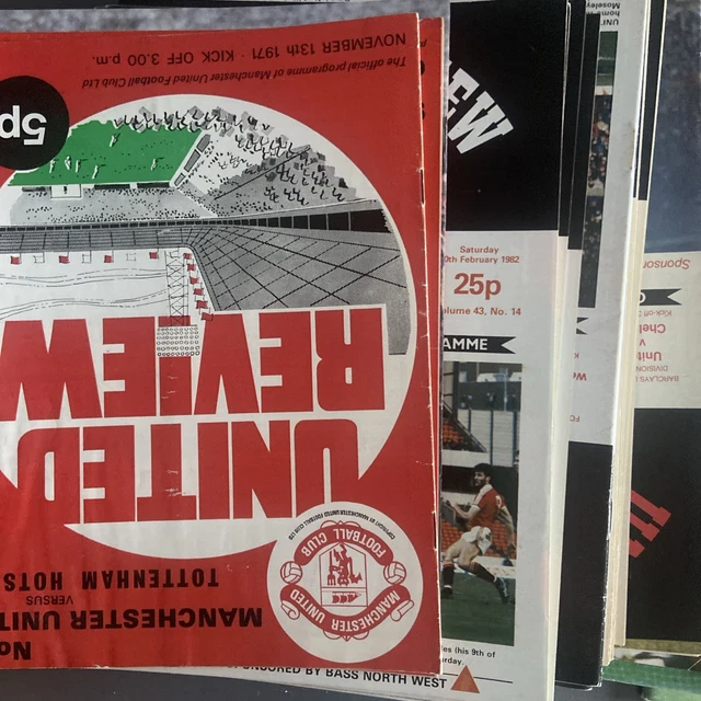 50 X Manchester United Homes(All Different 60`s - 2000`s)Nice Little ...
