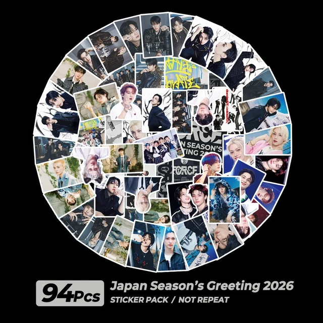 94PCS/SET STRAY KIDS 2026 Season's Greetings Force Adhesive Photo ...
