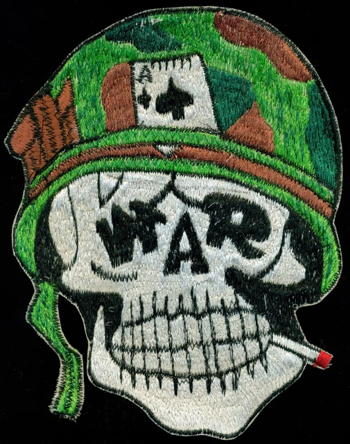 ORIGINAL USMC SKULL Smoking Vietnam War Patch K-10 £49.95 - PicClick UK