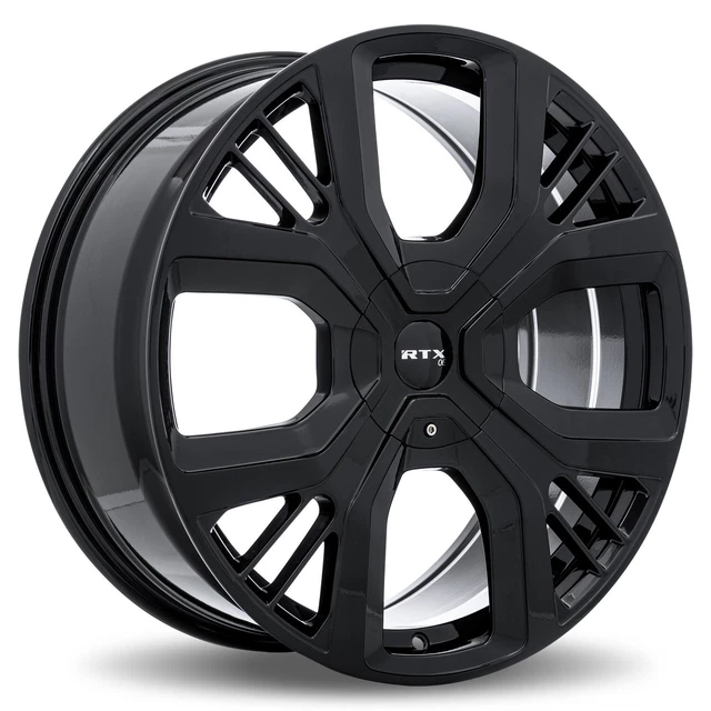 20& BLACK WHEEL For 2002-2008 Jaguar X-Type 20x8 5x108 ET45 CB63.4 RTX ...