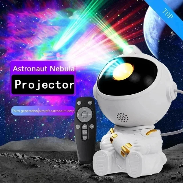 ASTRONAUT GALAXY PROJECTOR Starry Star Sky Night Light Nebula Remote ...