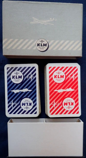 ROYAL DUTCH AIRLINES~K.L.M.~2 Set-Playing Card~Lockheed "Super ...