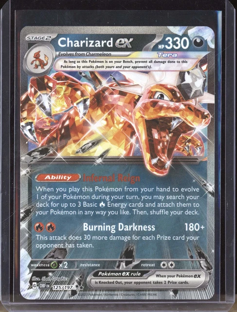CHARIZARD EX 2023 Pokemon Obsidian Flames 125 Double Rare £25.07 ...