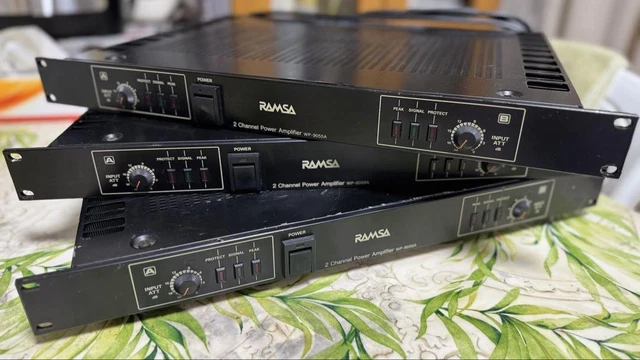 AMPLIFICATEUR DE PUISSANCE Ramsa 2 Canaux Ensemble De 3 Amplis Audio D ...