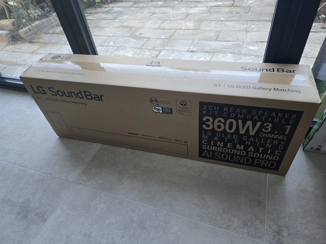 LG | G1 OLED Gallery Matching Sound Bar and Subwoofer (Black) Brand New ...