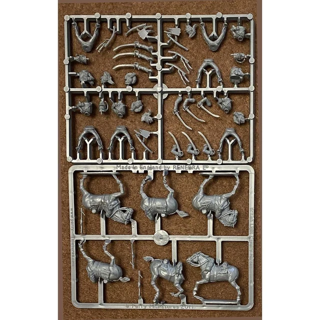 PERRY MINIATURES NAPOLEONIC British Light Dragoons + Horses Sprue 28mm ...