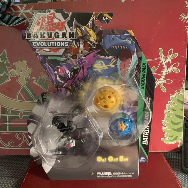 BAKUGAN EVOLUTIONS STARTER 3 Pack Batrix Ultra Griswing Neo Trox Action ...