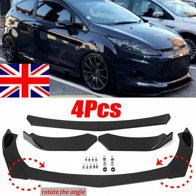 FOR FORD FIESTA ST MK5 6 Mk7 MK7.5 Front Bumper Lip Spoiler Splitter ...