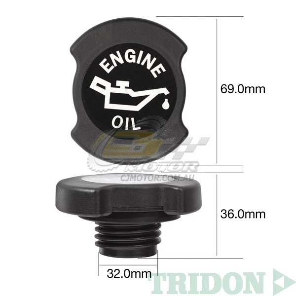 TRIDON OIL CAP FOR Ford Falcon Ute-V8 XH-Ute 10/97-05/99 V8 5.0L ...
