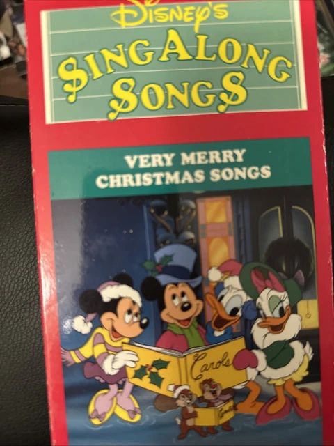 DISNEYS SING ALONG Songs - Very Merry Christmas Songs (VHS, 1997) $17. ...