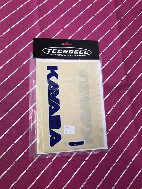 TECNOSEL FORK GRAPHICS Decals Kayaba Kyb Kawasaki Blue Clear Kx 125 250 500 £25.00 - PicClick UK