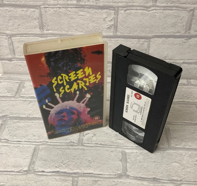 SCREEN SCARIES VHS video tape horror vintage 1990 small box compilation ...