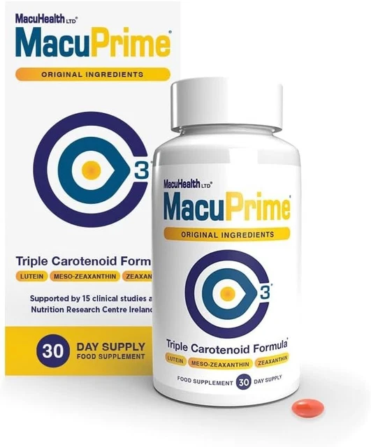 MACUPRIME EYE HEALTH Supplements – Triple Carotenoid Formula Food ...