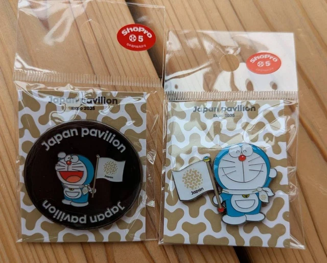 DORAEMON PIN BADGE Osaka Kansai Expo Japan Pavilion Limited Collectible ...