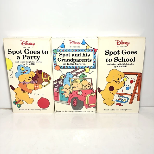 SPOT VHS LOT Eric Hill Disney Wheres Spot 90s Nostalgia EXCELLENT ...