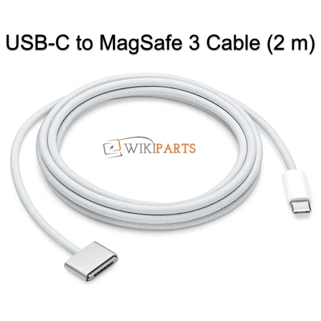 FOR MACBOOK AIR (13”, M4, 2025) USB-C to MagSafe 3 Cable White 2 Meter ...