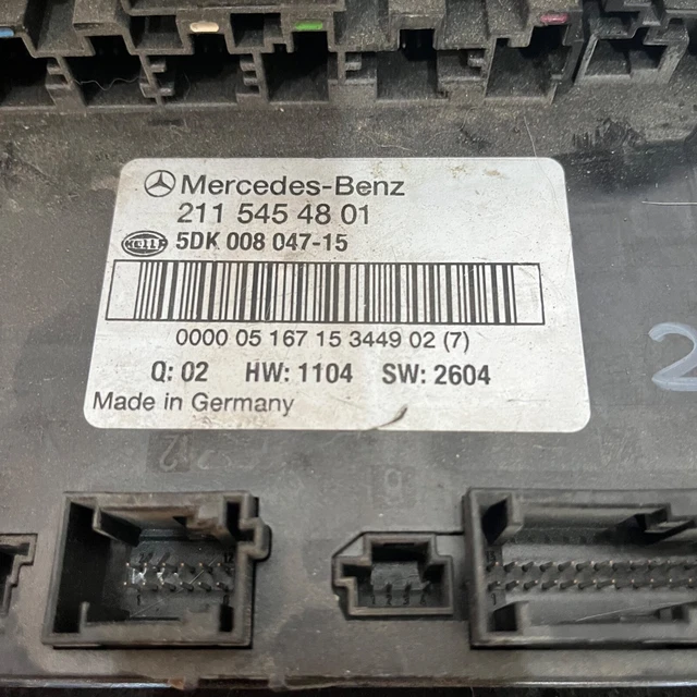 MERCEDES W211 E-CLASS W219 CLS rear fuse box SAM control unit ...