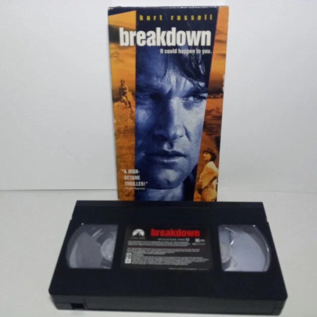 BREAKDOWN VHS VCR Video Tape Movie Used Kurt Russell, Kathleen Quinlan ...