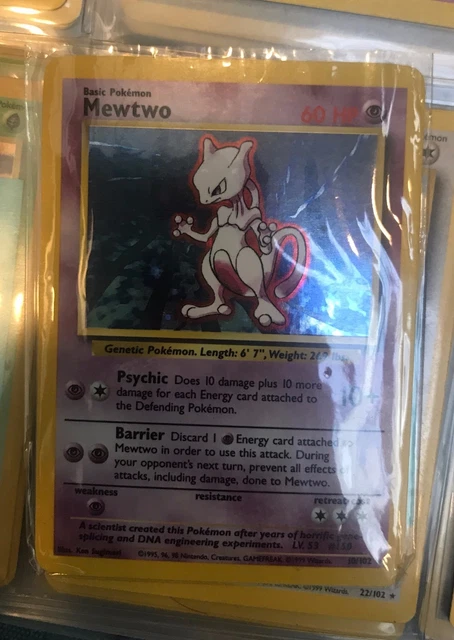 MEWTWO 1995 RARA carta Pokémon olografica EUR 186,49 - PicClick IT